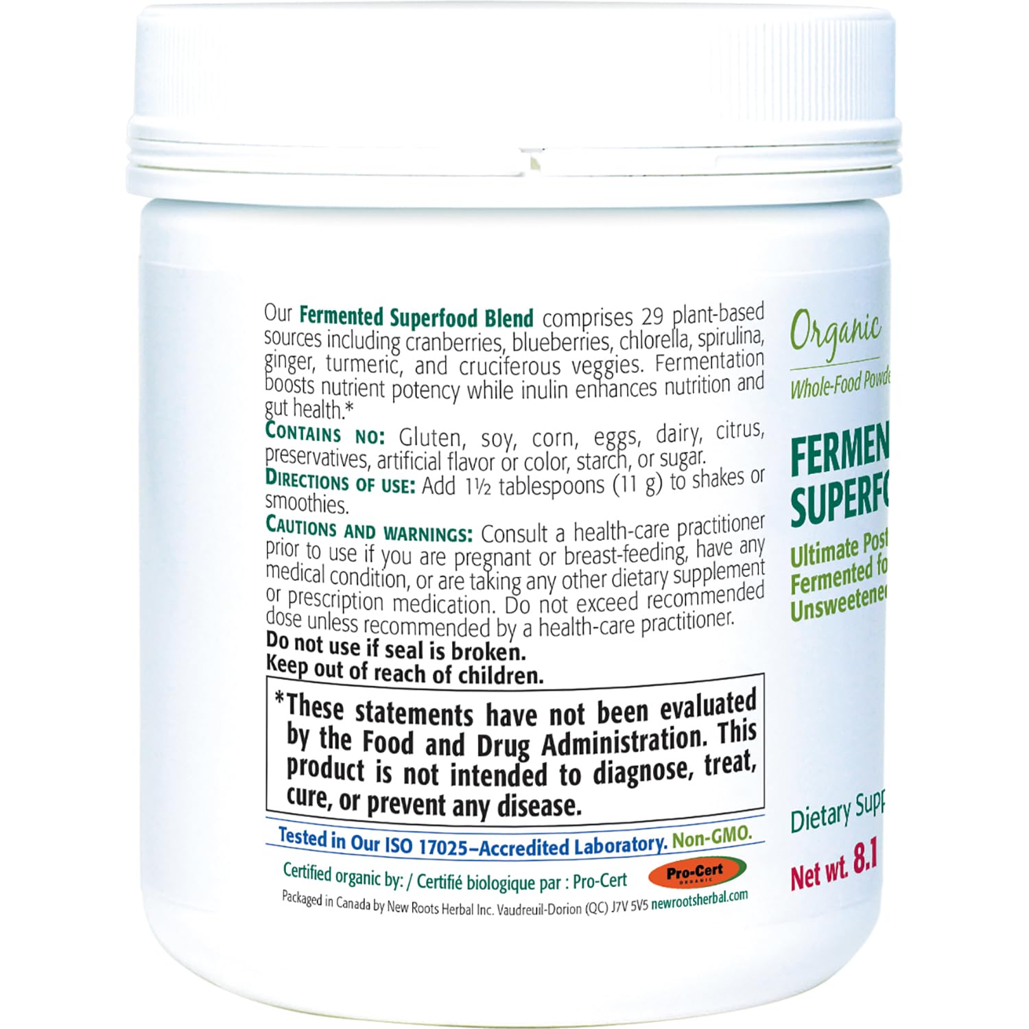 organic superfood for daily nutrition