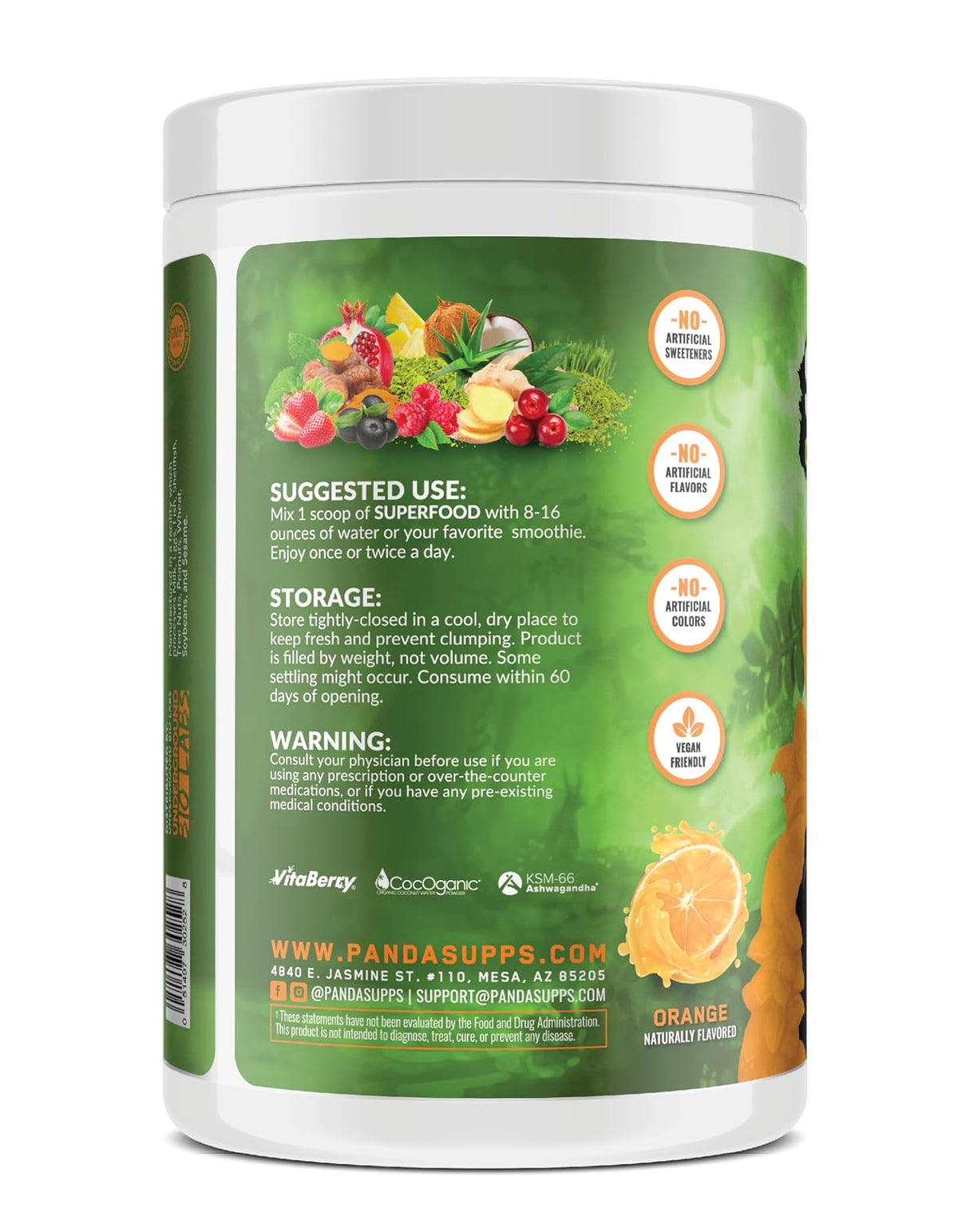 organic superfood greens for energy