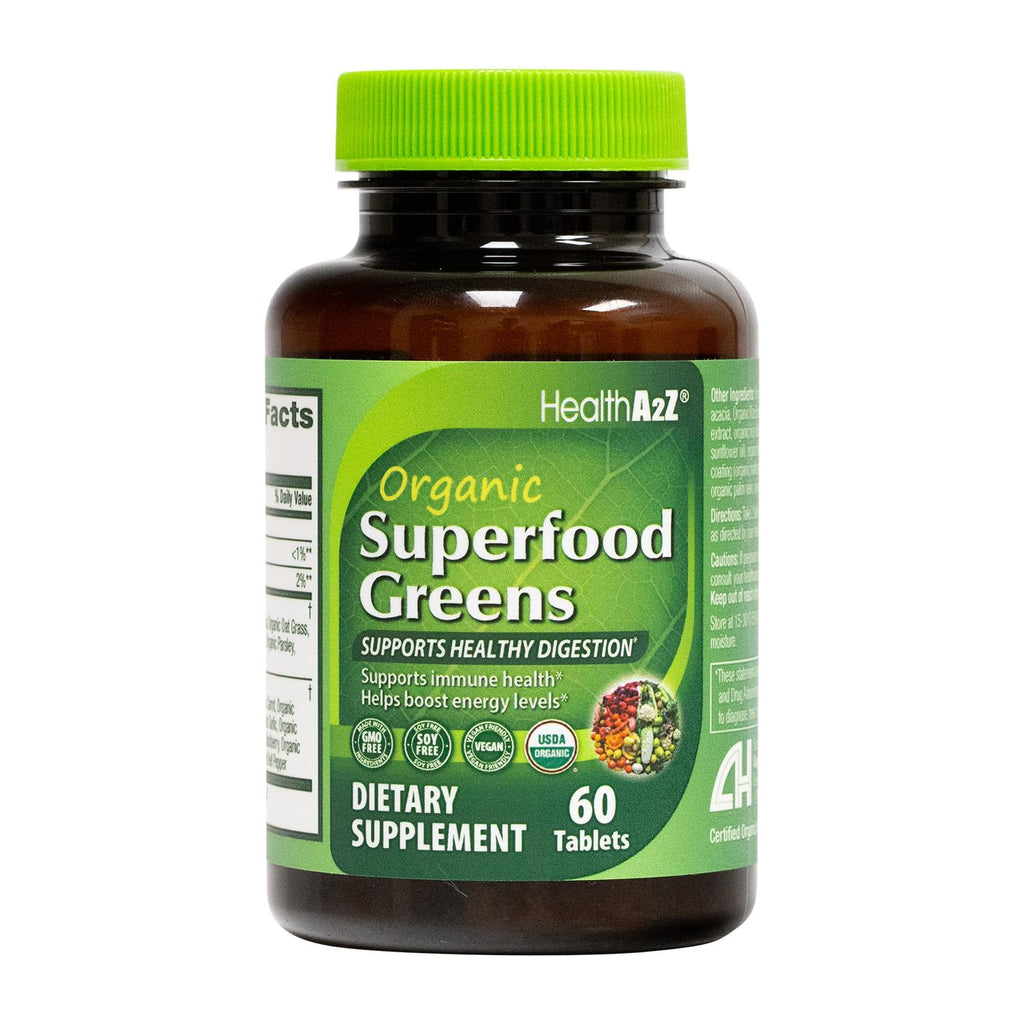 Organic superfood greens for vitality