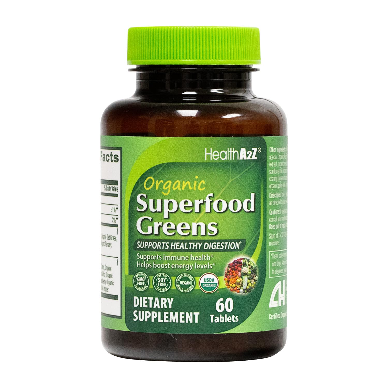Organic superfood greens for vitality