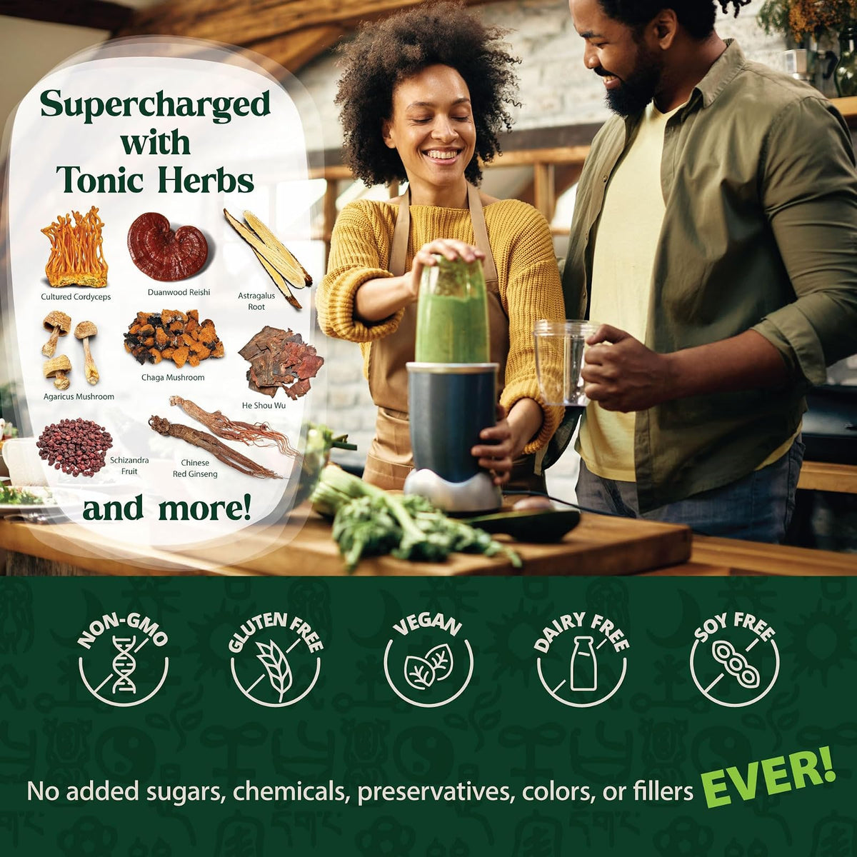 organic superfood greens powder for vitality