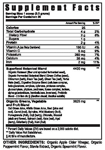 organic superfood powder for digestion