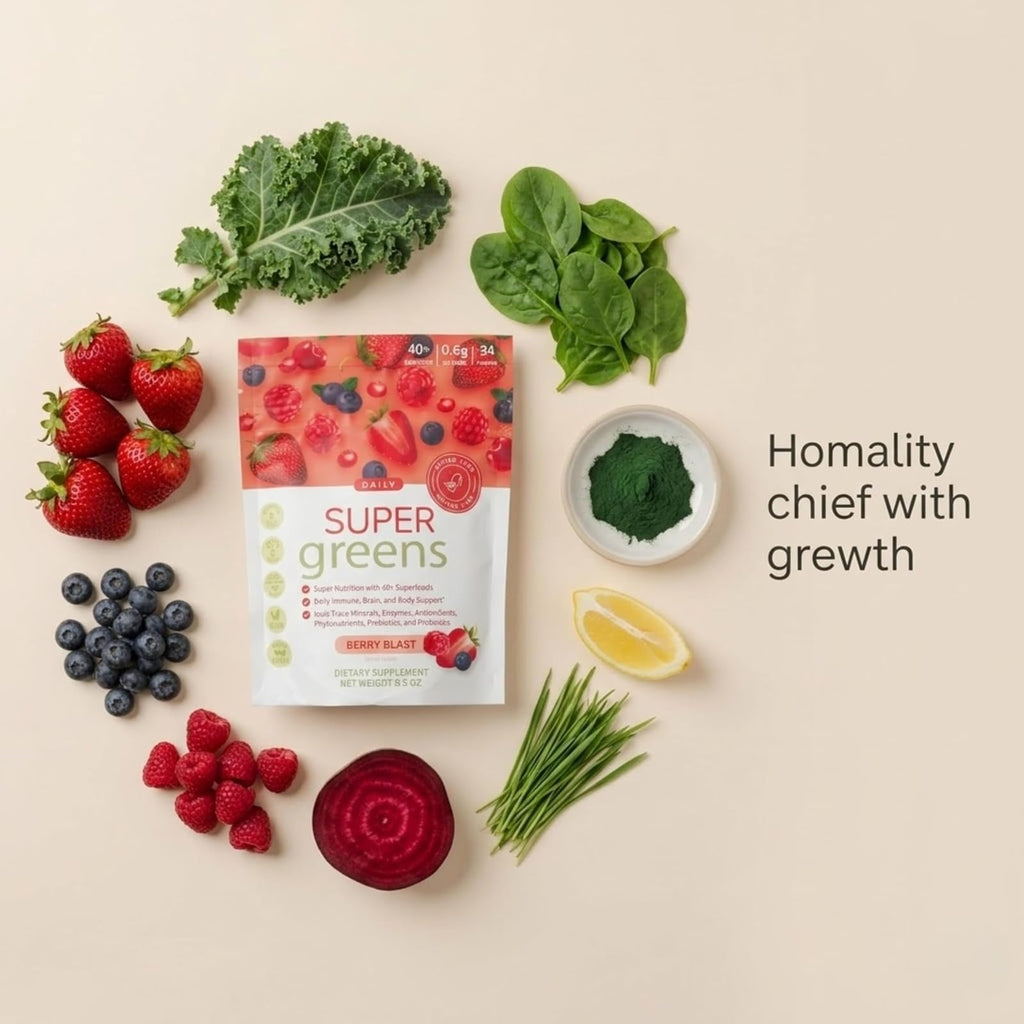 Organic superfoods powder for daily energy
