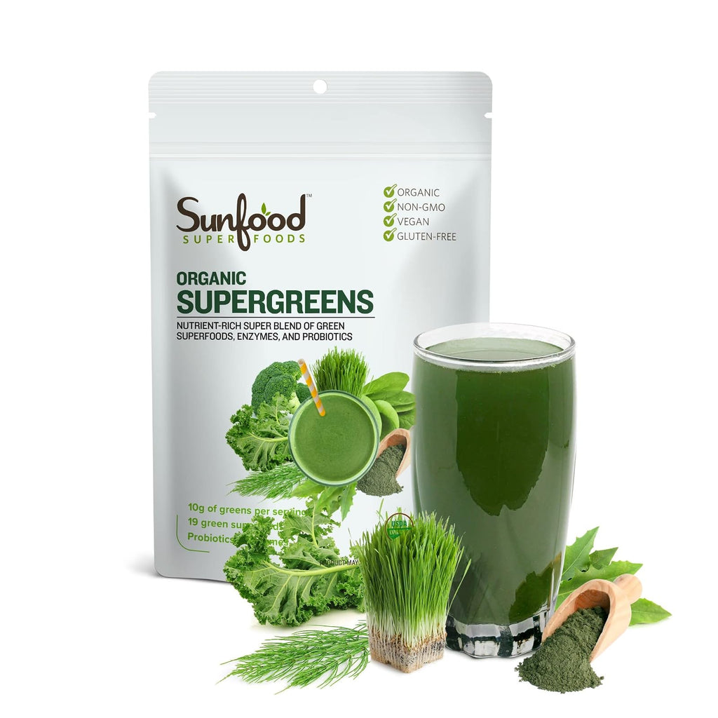 organic supergreens blend powder
