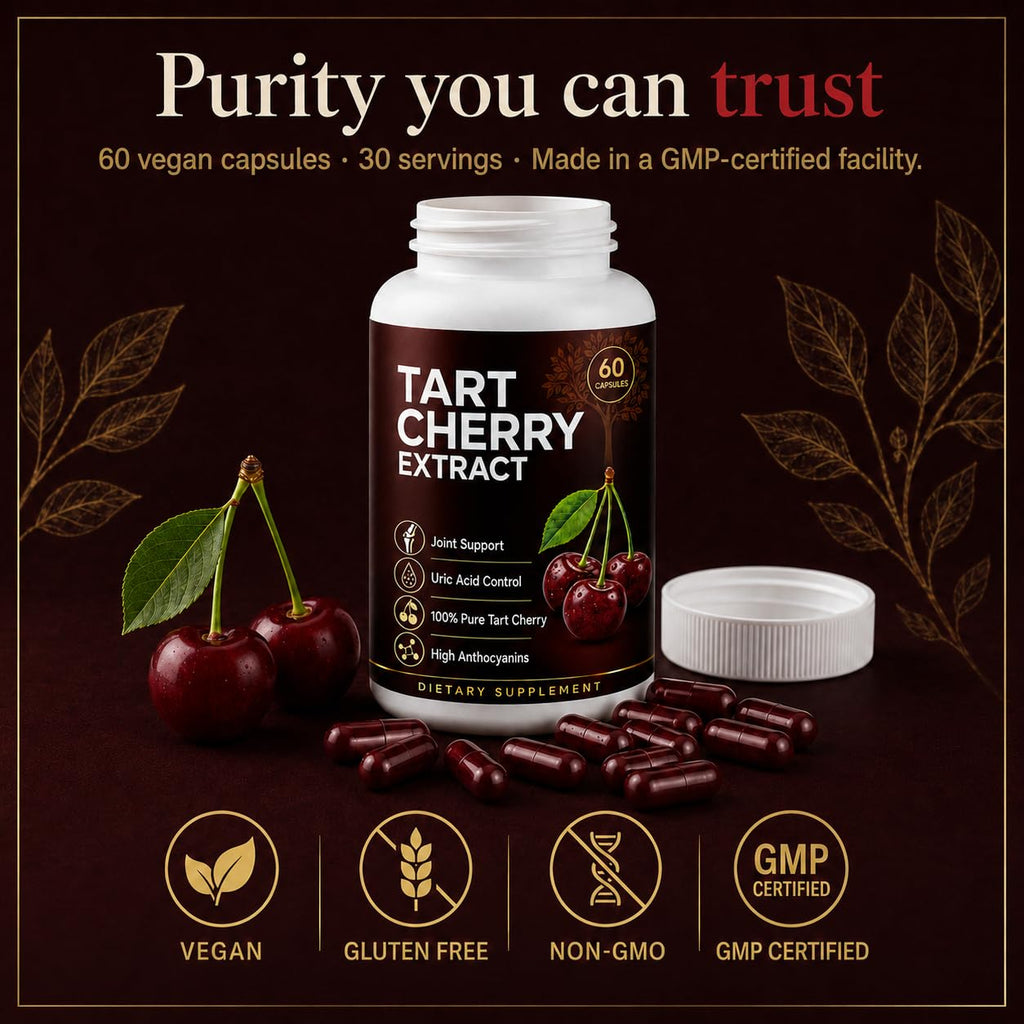 Organic tart cherry extract uses