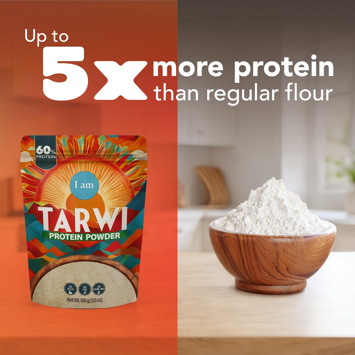 organic Tarwi Bean Flour for health