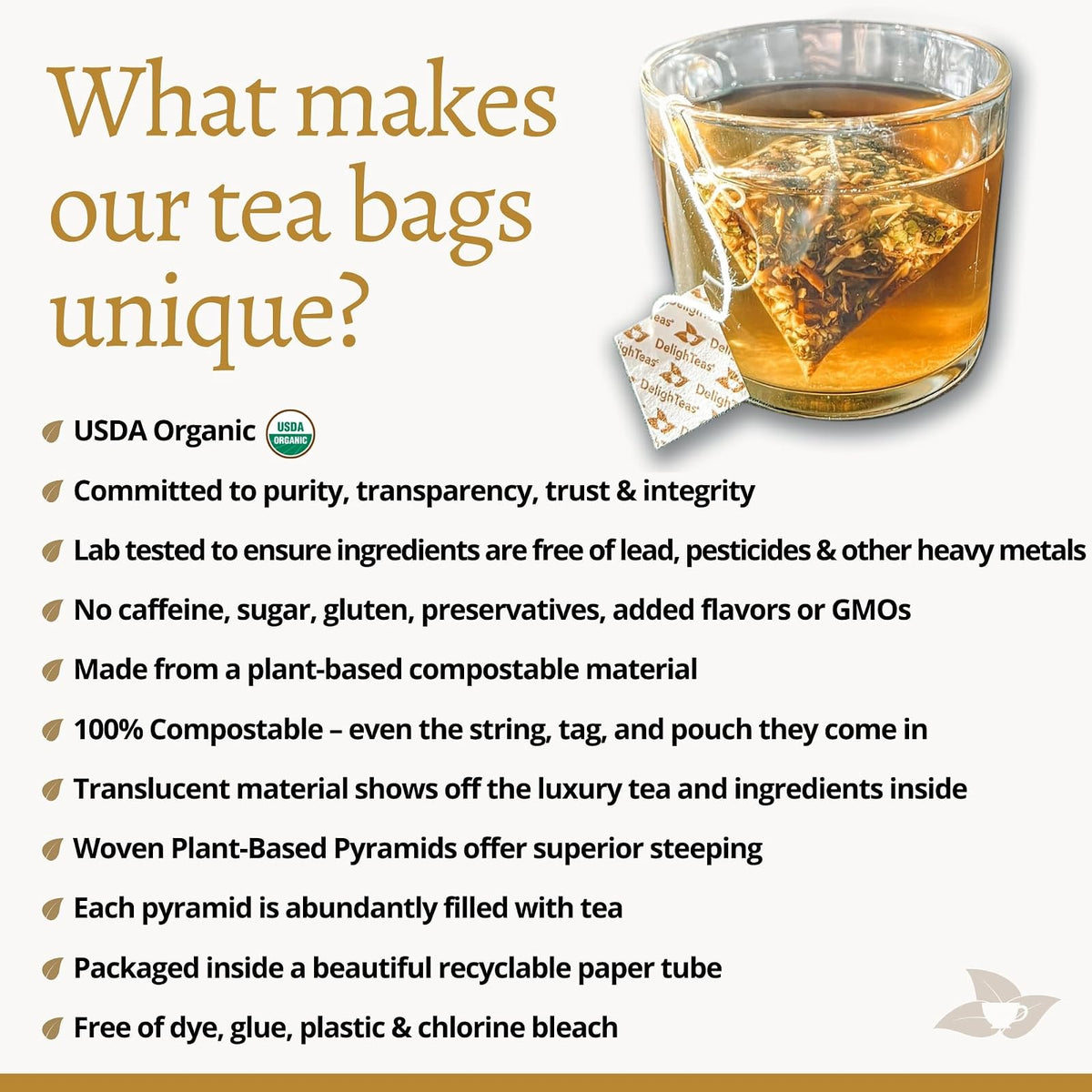 organic tea for a healthy gut