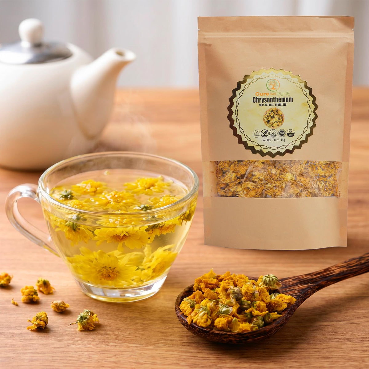 Organic tea for natural hydration