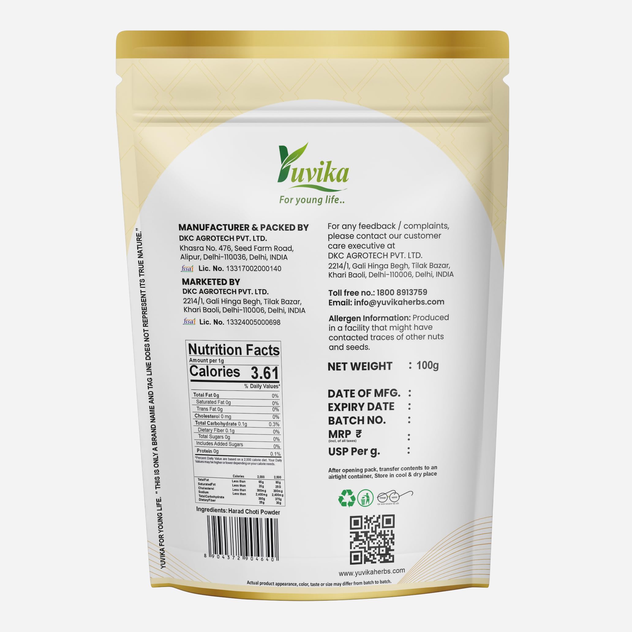 Organic terminalia chebula benefits