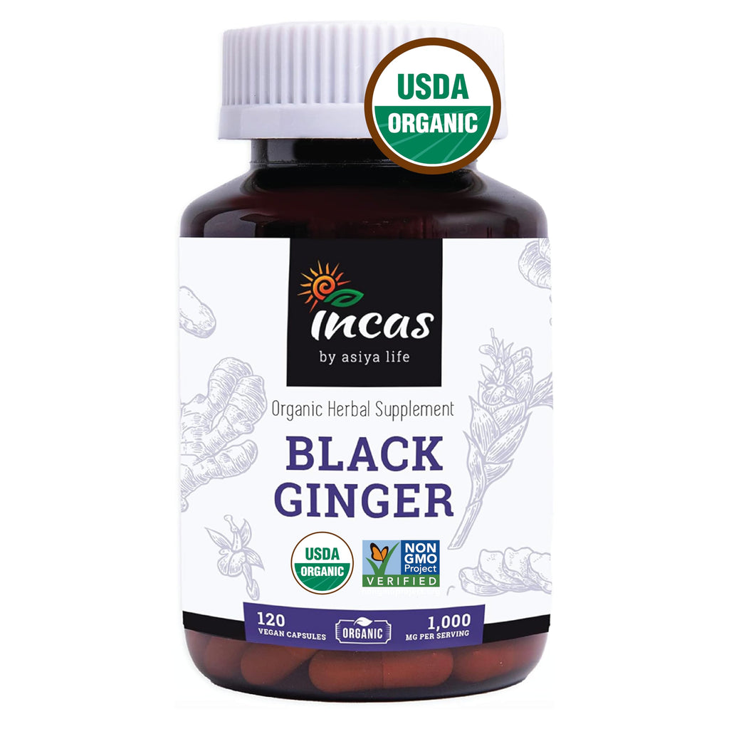 organic Thai black ginger capsules