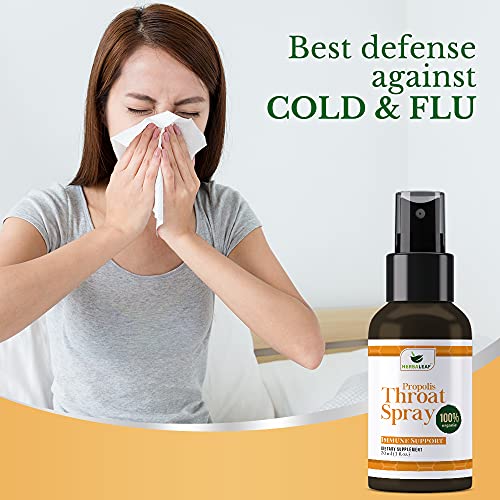 Organic throat spray for immune support