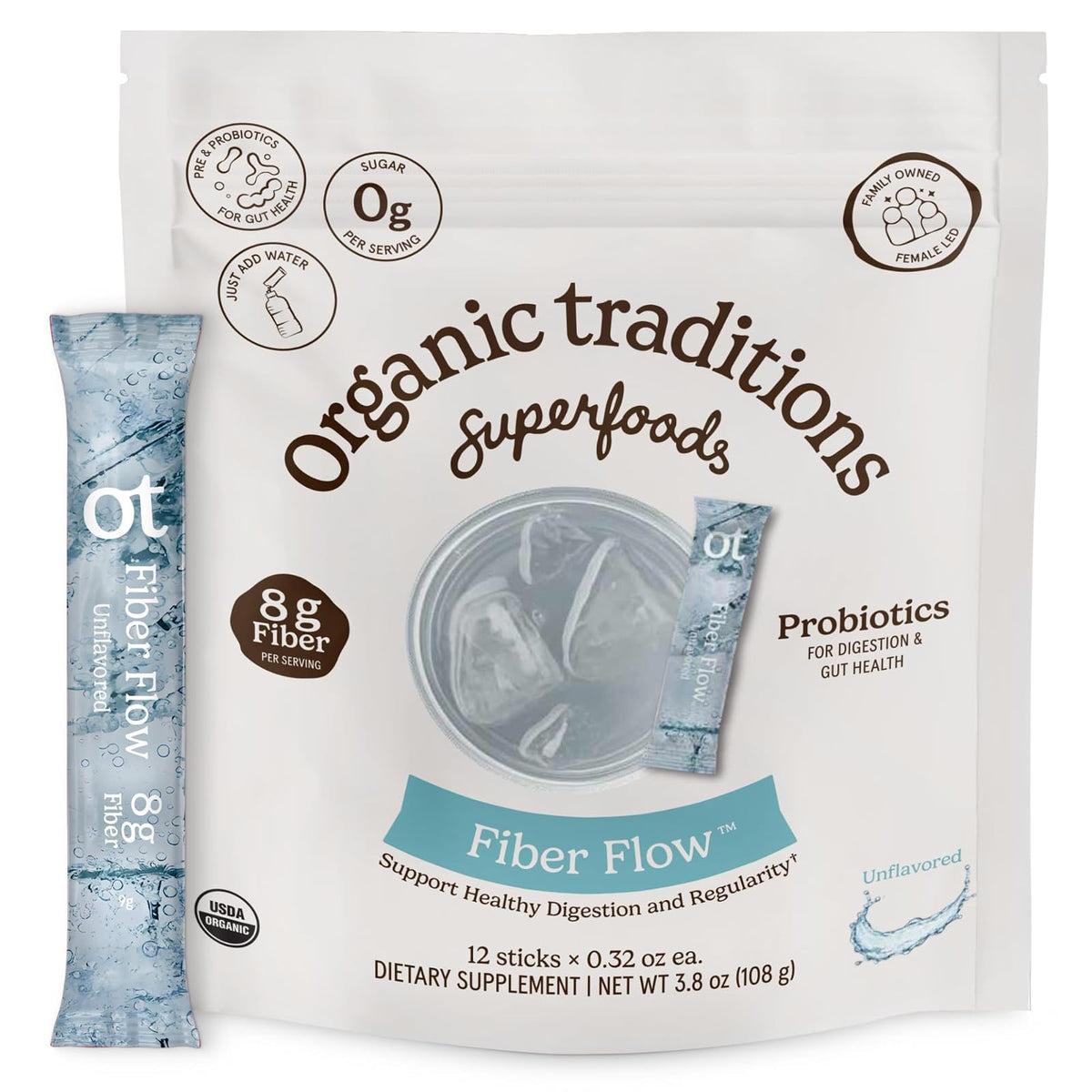 Organic Traditions fiber flow sticks