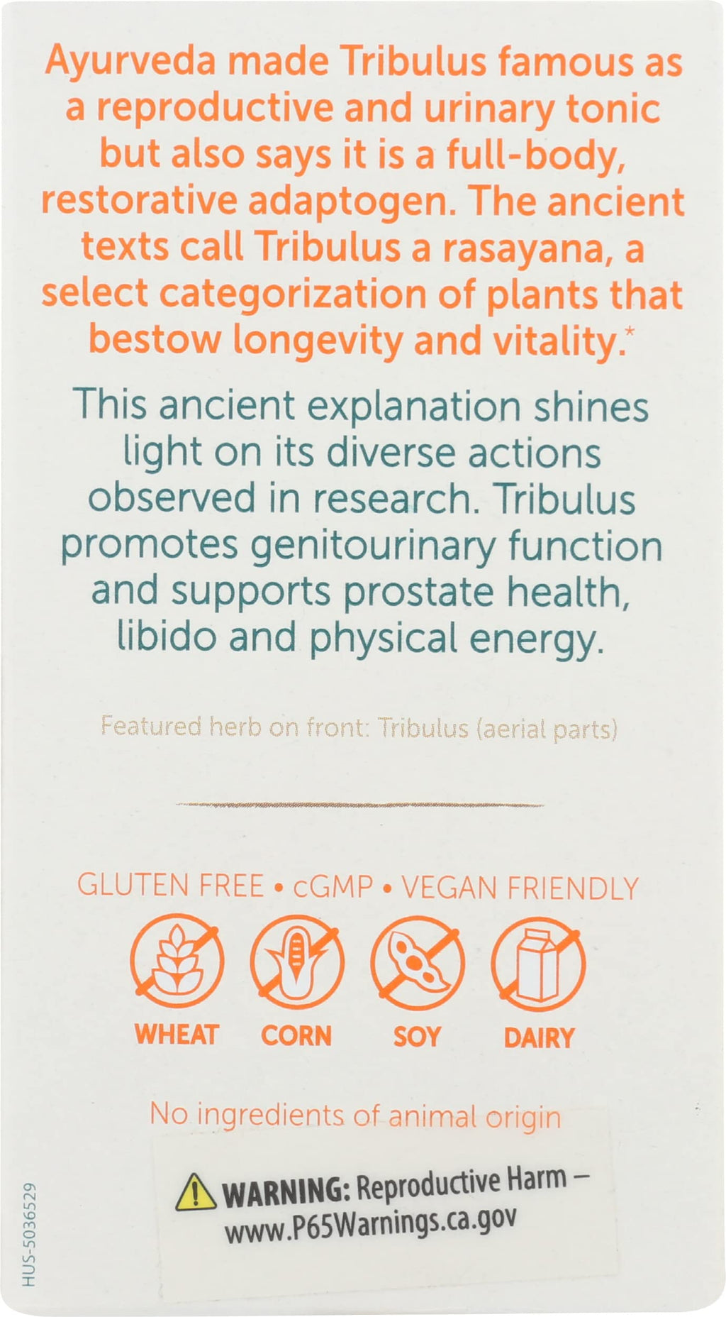 organic tribulus capsules for vitality