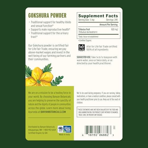 organic tribulus for vitality
