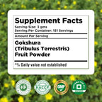 Organic Tribulus powder for energy boost
