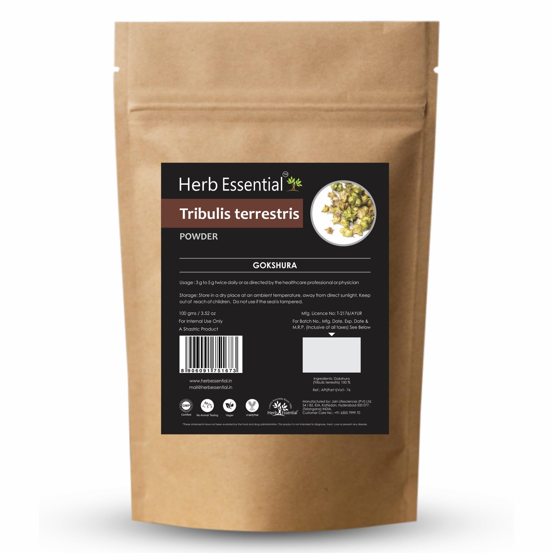 organic tribulus powder for men