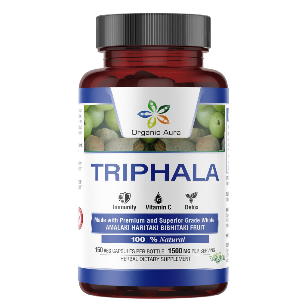 Organic triphala capsules for digestion