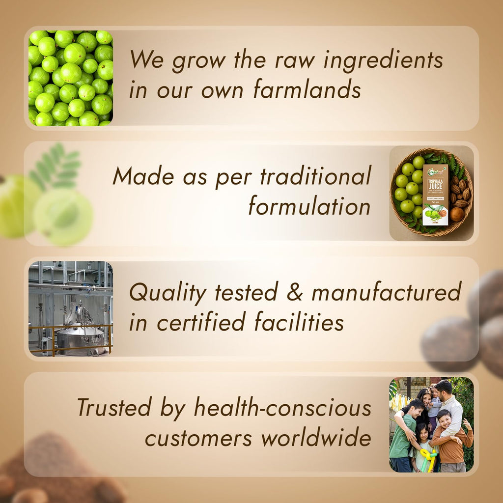 Organic Triphala juice for vitality