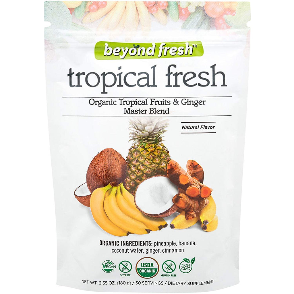 organic tropical fruits supplement blend