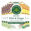 organic tulsi and ginger tea bags