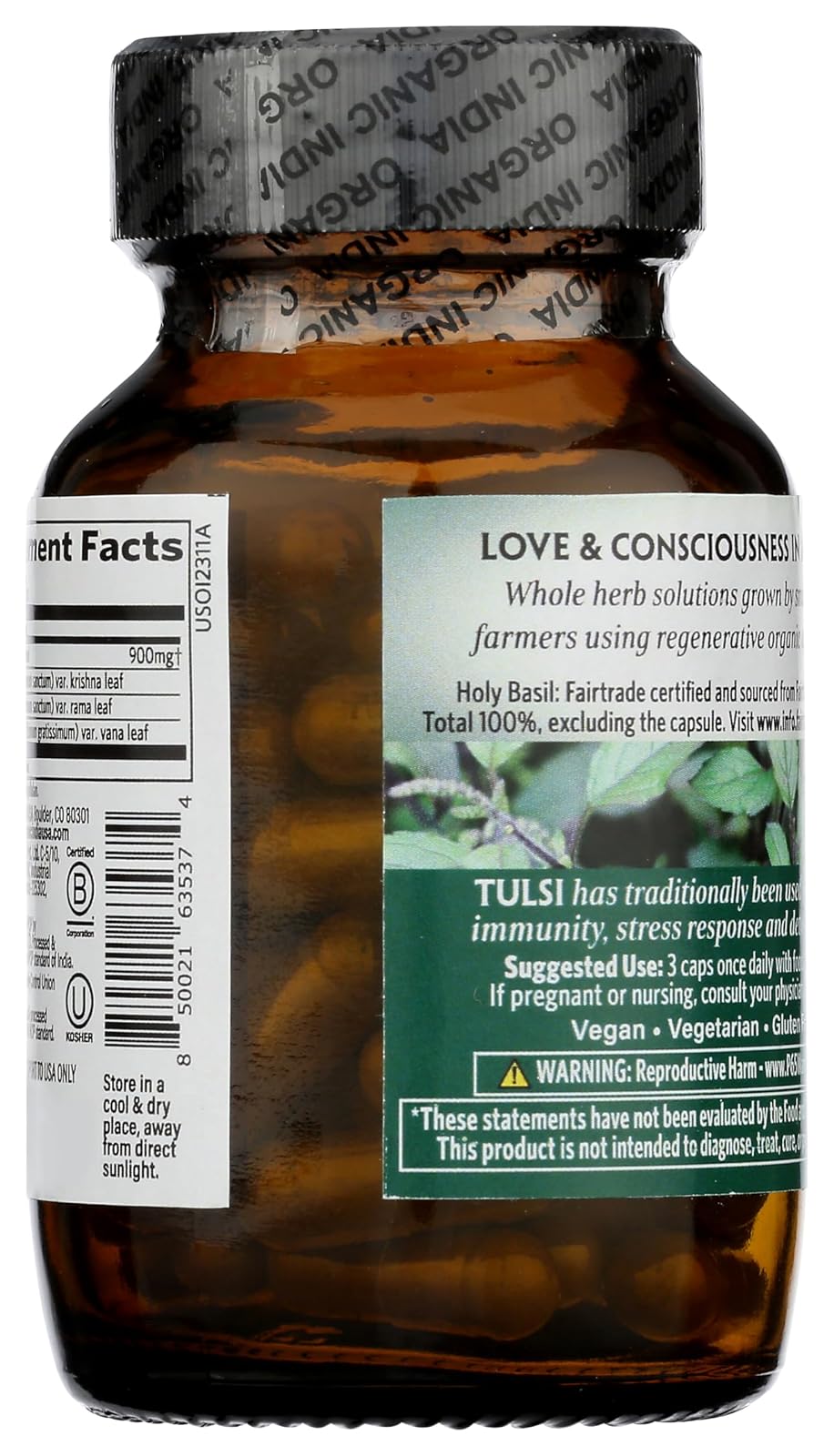 organic tulsi capsules for vitality