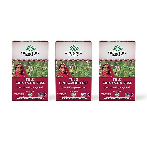 organic tulsi cinnamon rose tea bags