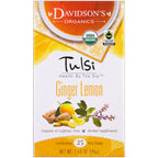 organic tulsi ginger lemon tea bags