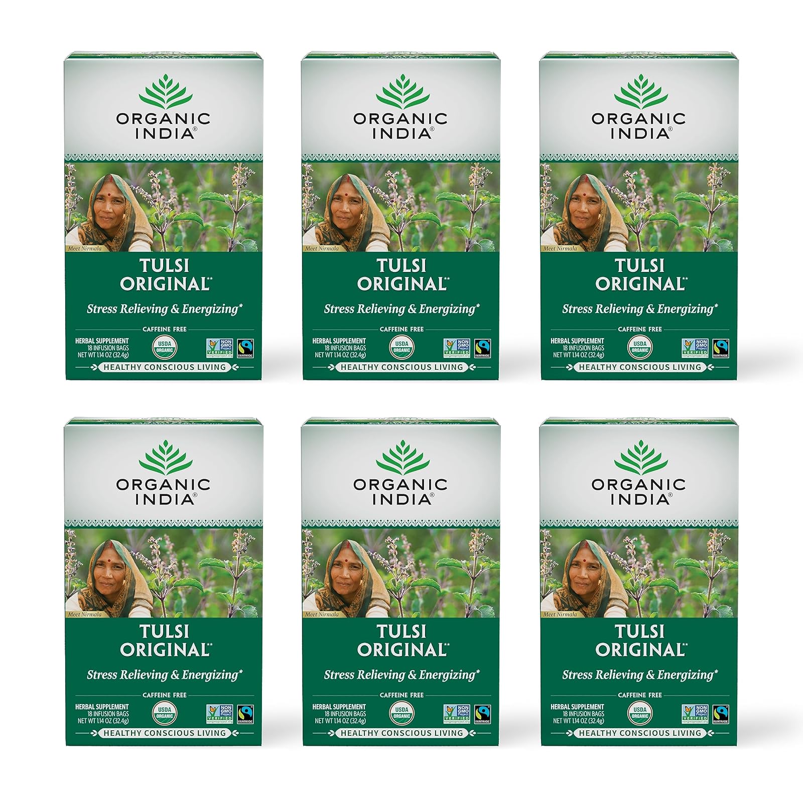 organic tulsi herbal tea bags