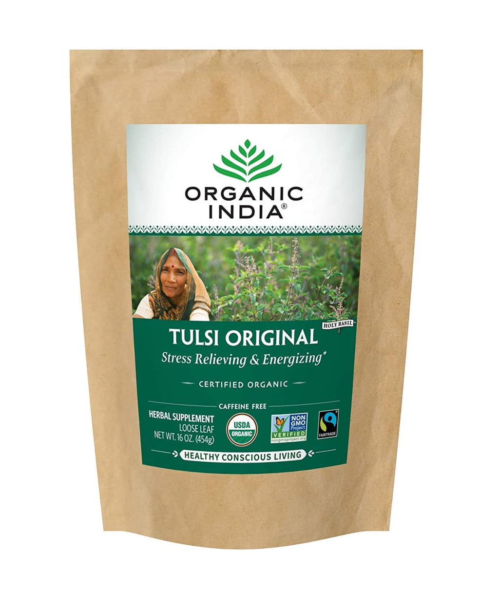 organic tulsi herbal tea blend