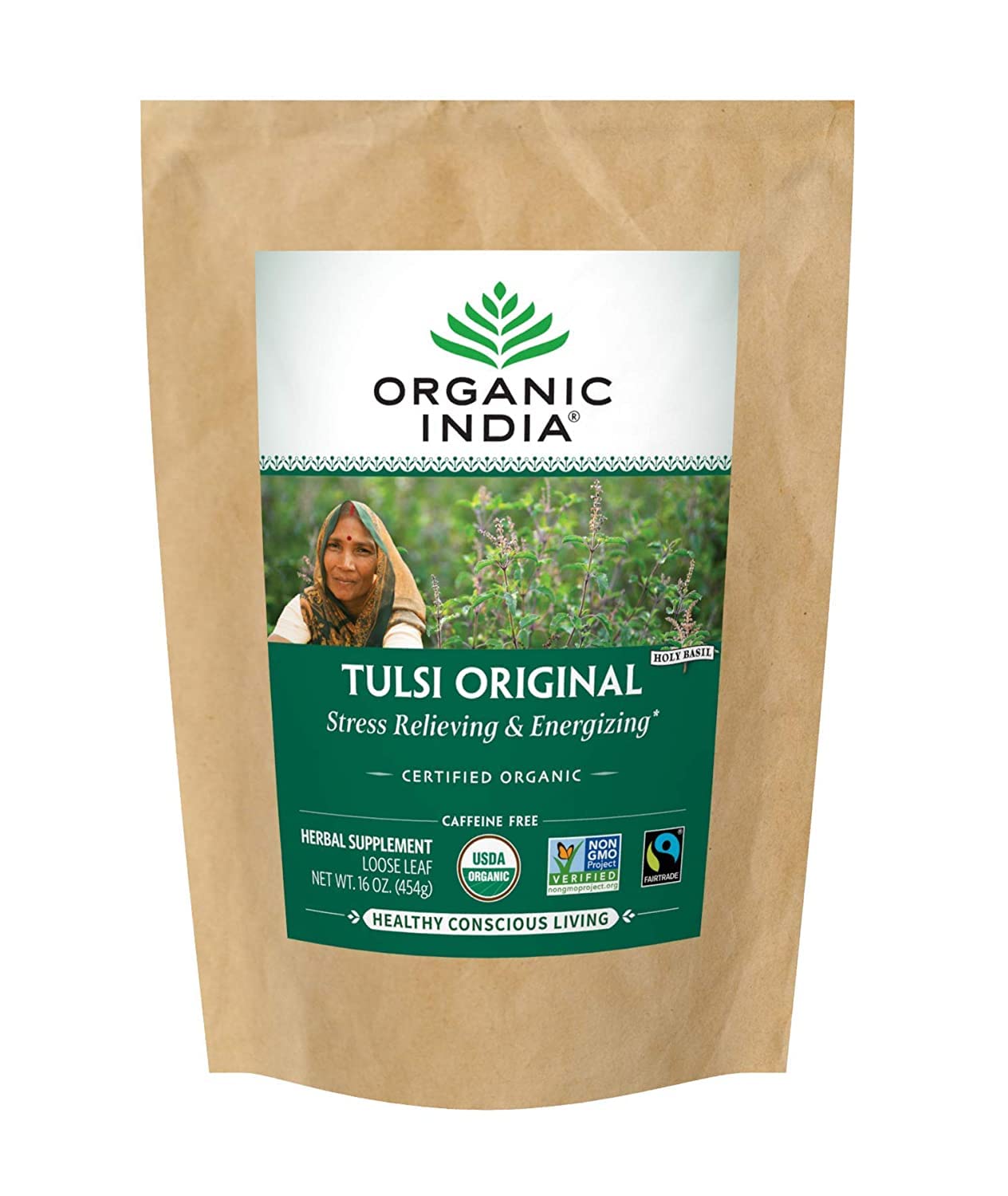 organic tulsi herbal tea blend