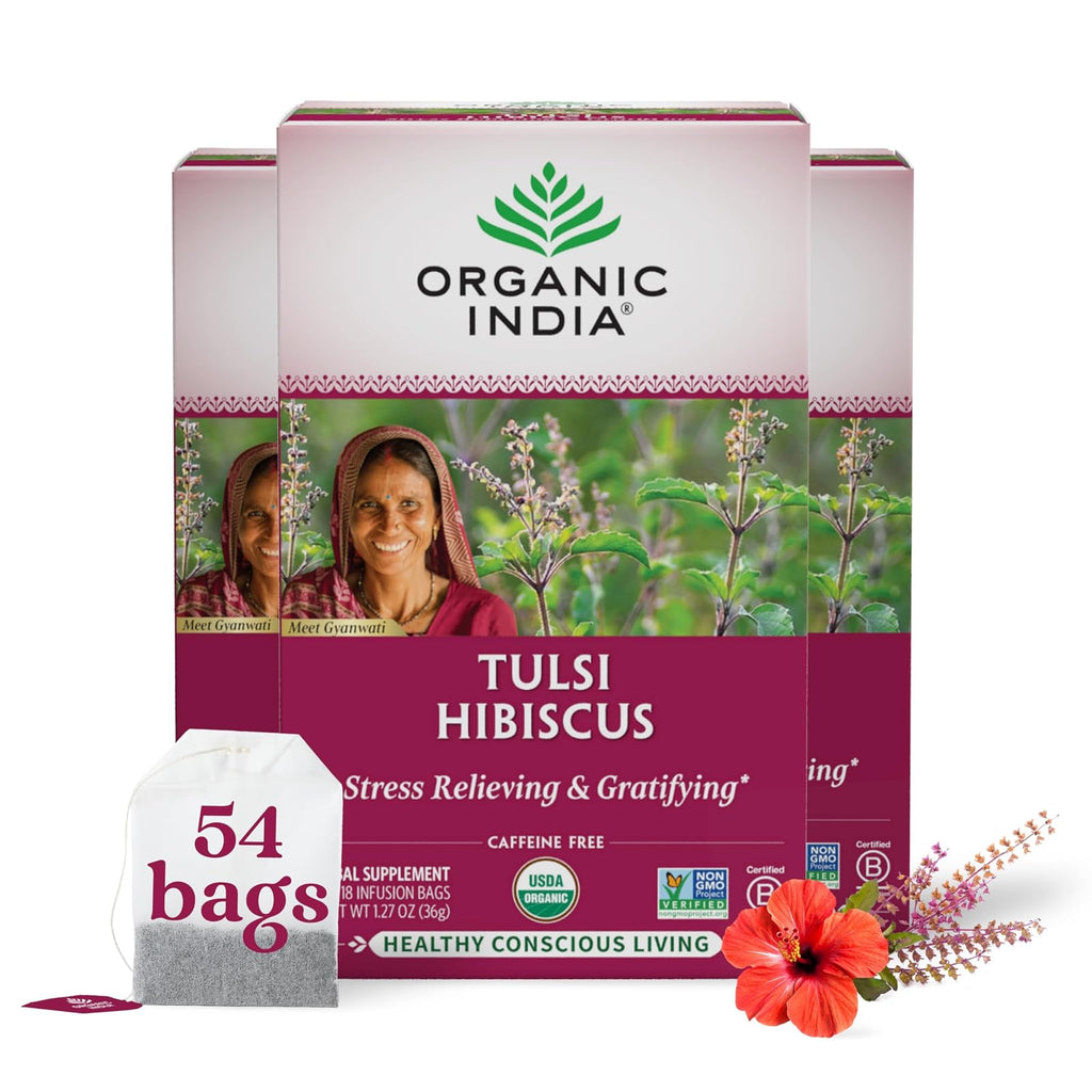 organic tulsi hibiscus herbal tea