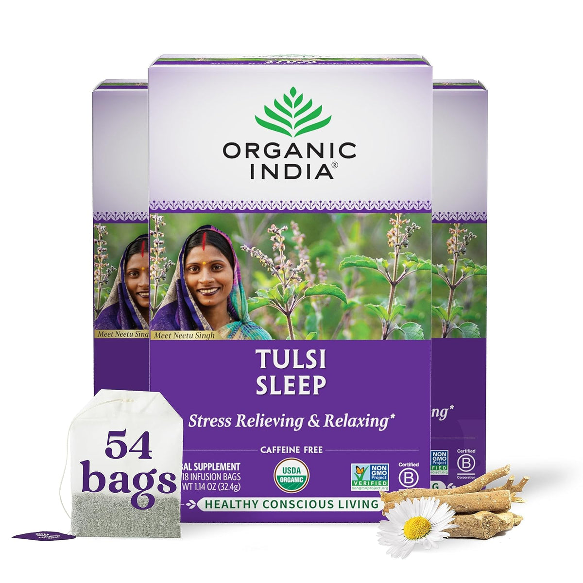 organic tulsi sleep herbal tea