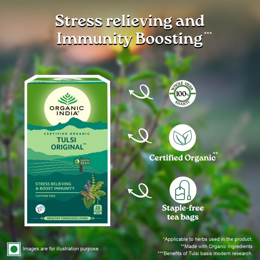 Organic Tulsi tea for wellness