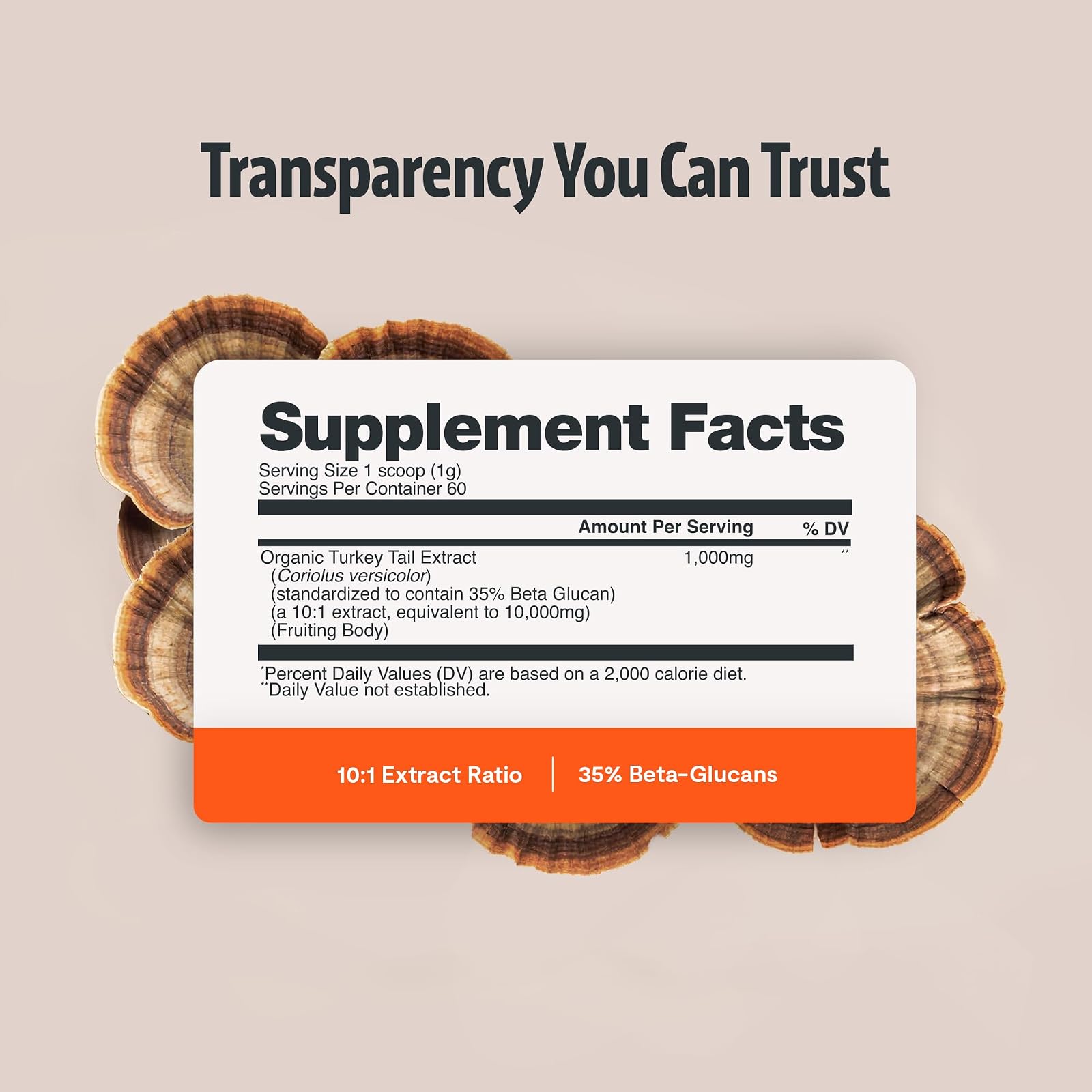 organic turkey tail extract capsules