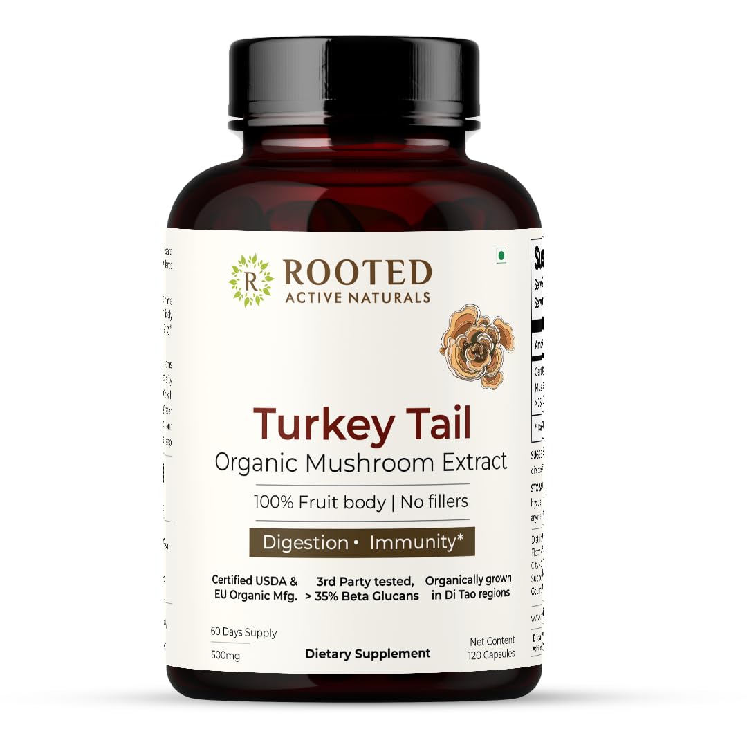 organic turkey tail mushroom capsules