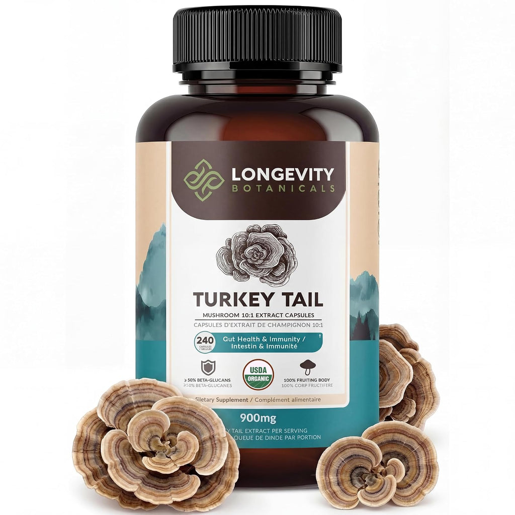 organic turkey tail mushroom capsules