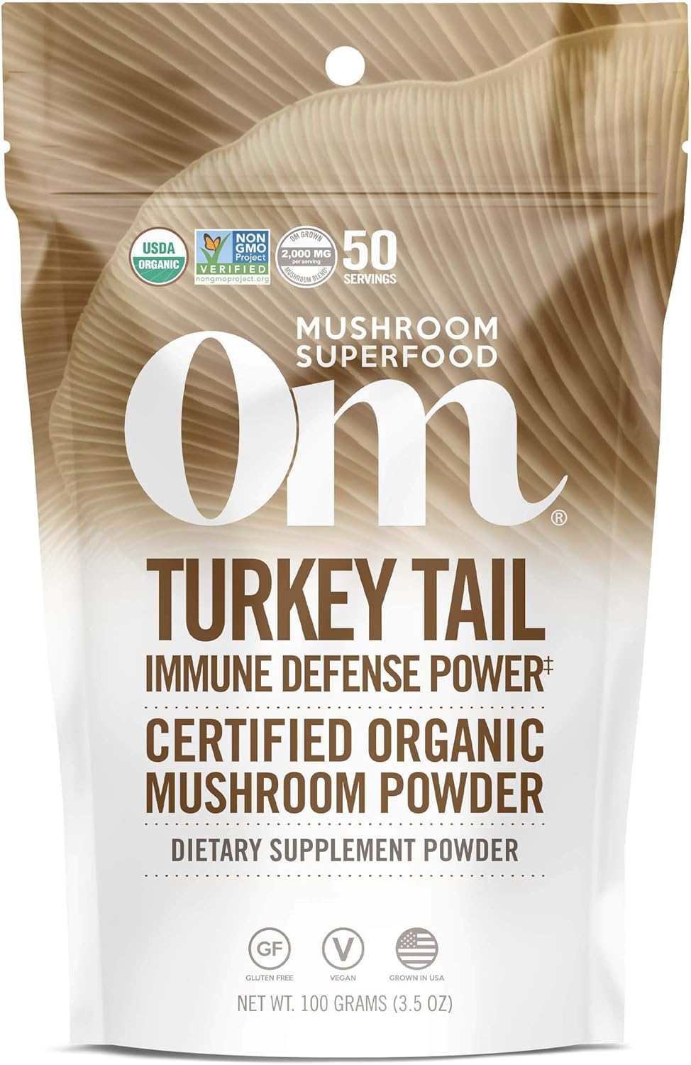 organic turkey tail mushroom powder