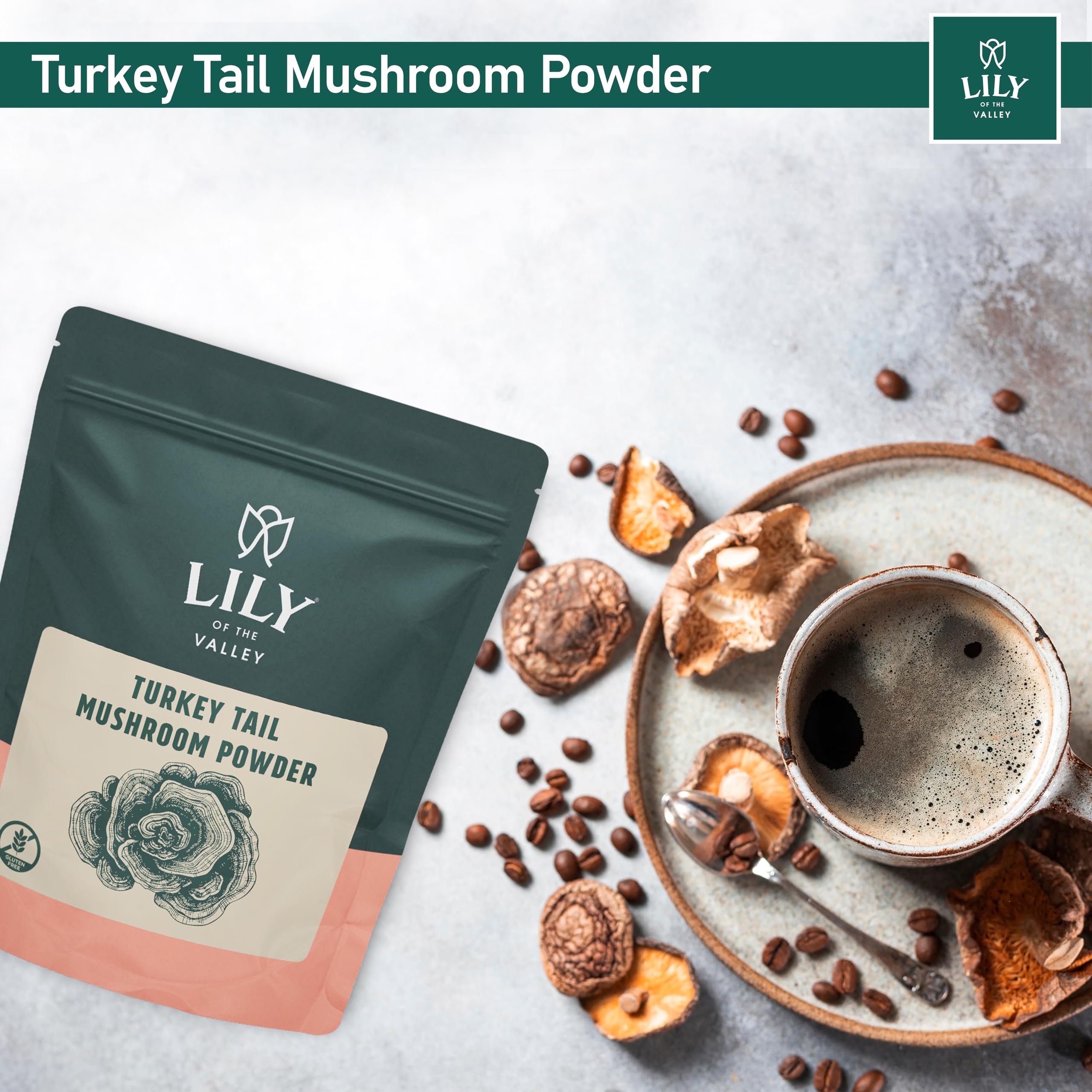 Organic Turkey Tail mushrooms for wellness