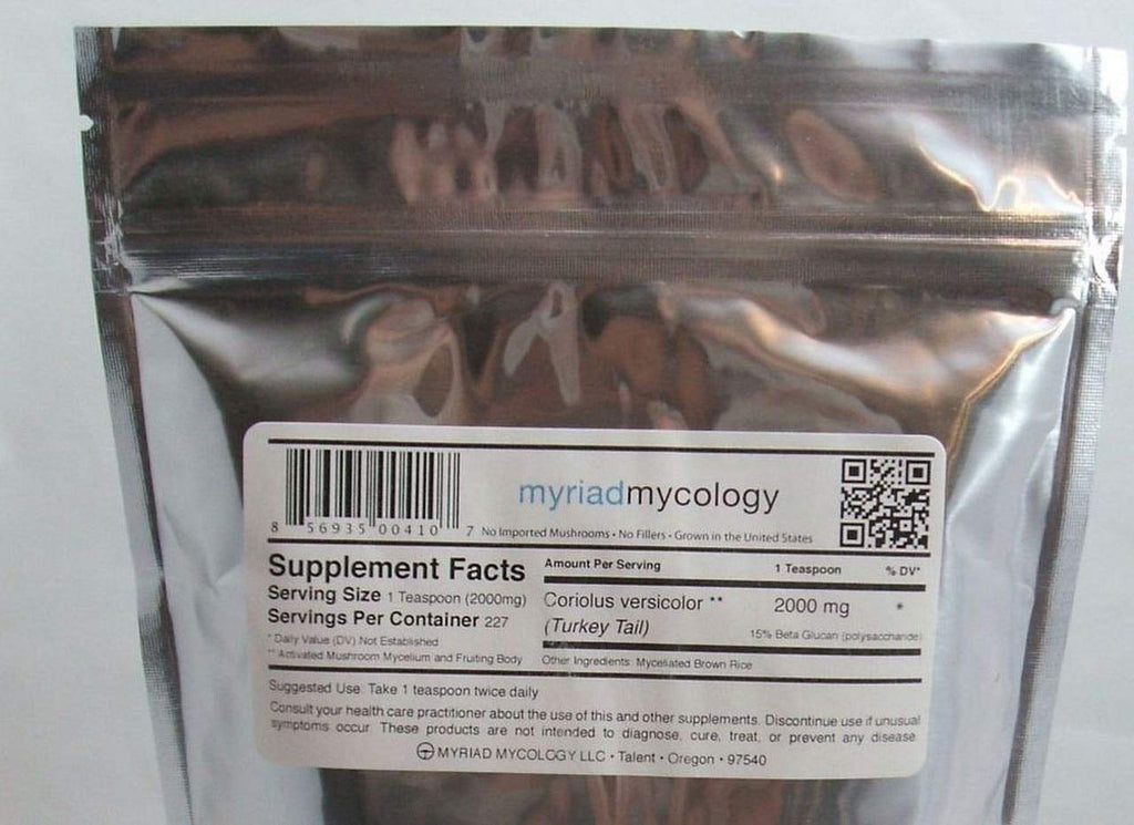 Organic Turkey Tail mushrooms supplement