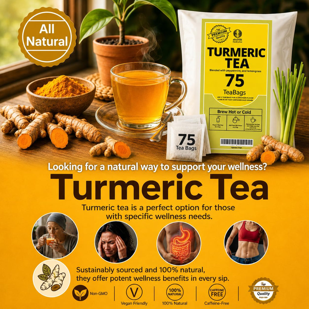 organic turmeric and black pepper tea
