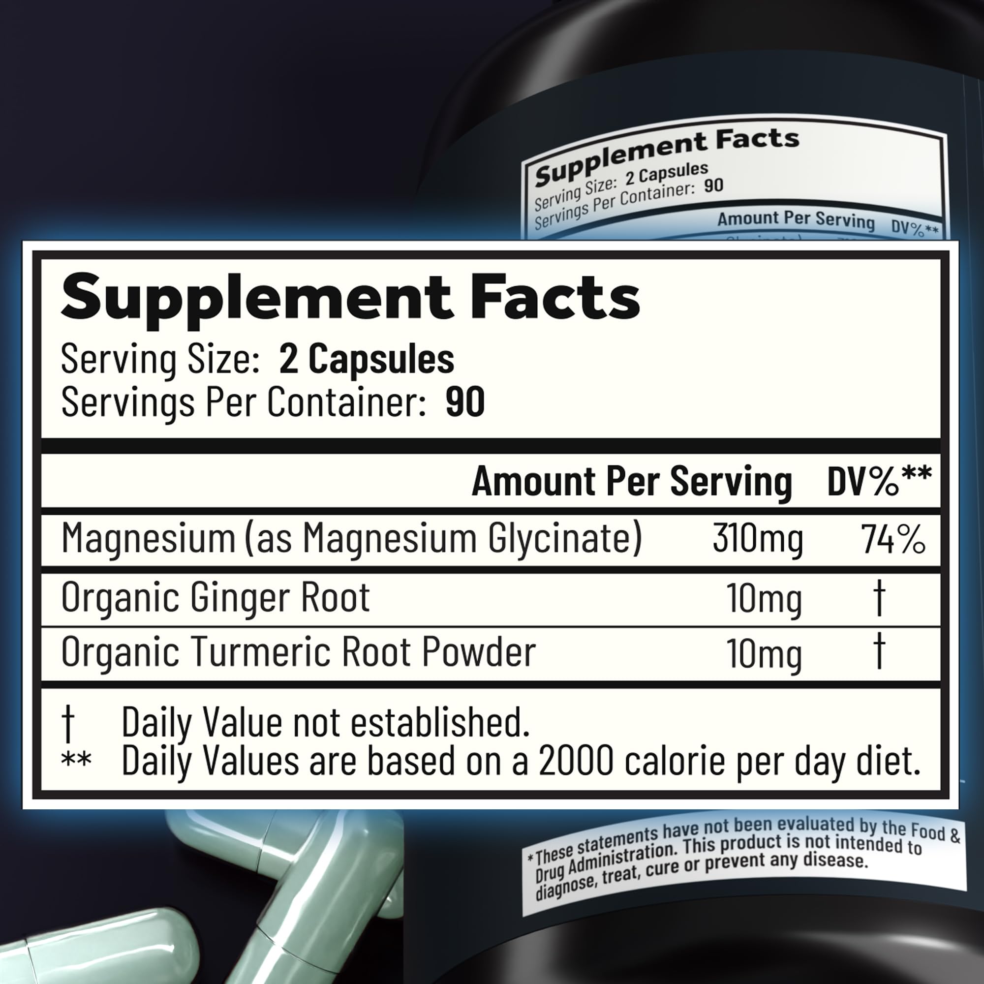 organic turmeric and ginger supplement