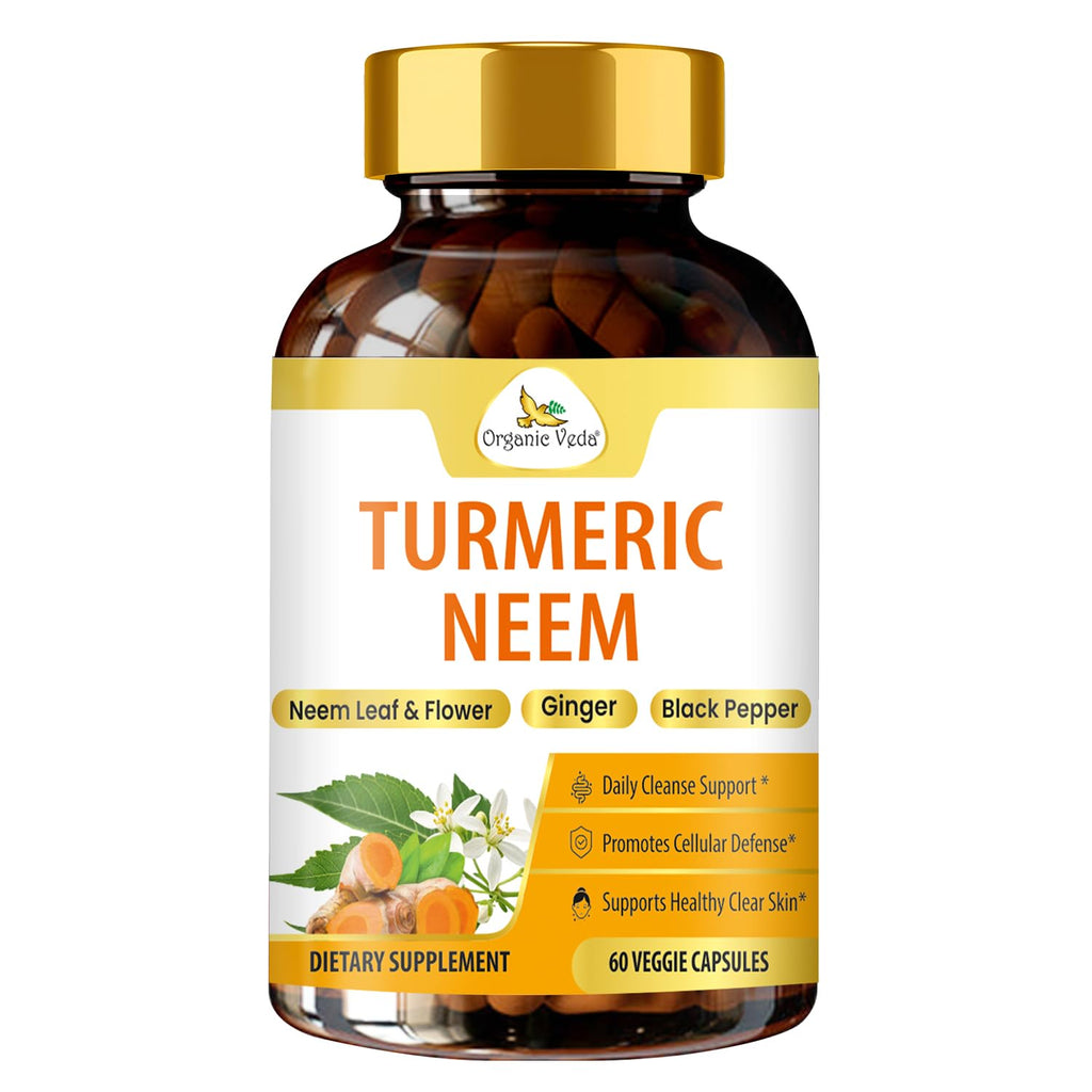 Organic turmeric capsules for immunity