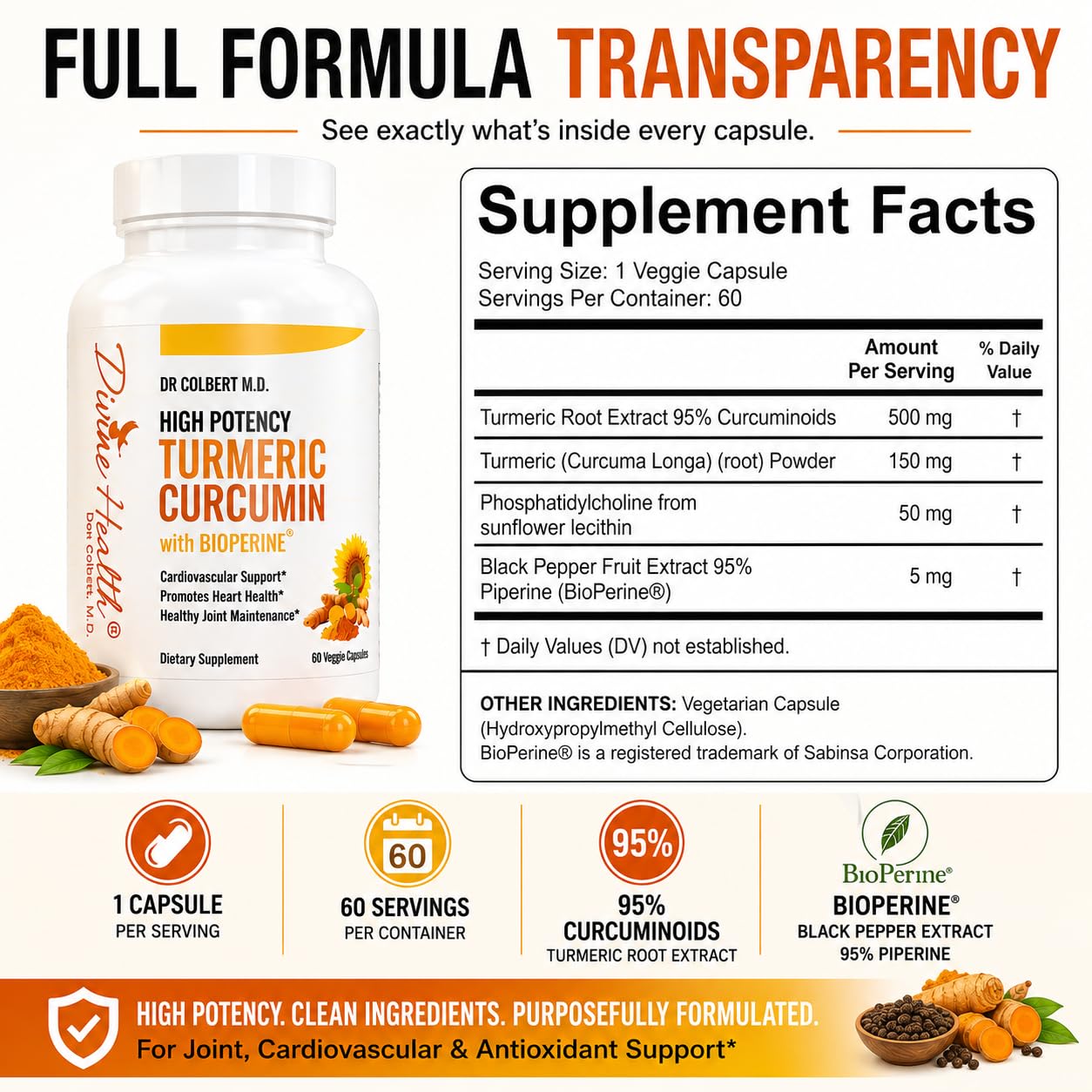 organic turmeric curcumin capsules