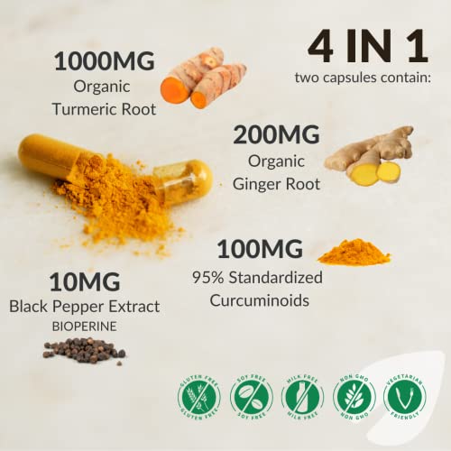 organic turmeric curcumin capsules