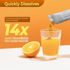 Organic turmeric curcumin powder packets