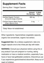 organic turmeric curcumin supplement benefits