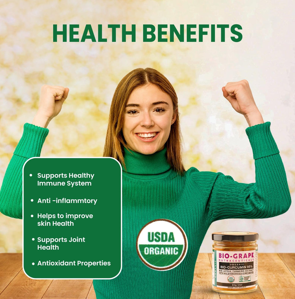 organic turmeric curcumin supplement powder