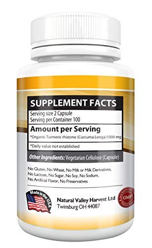 organic turmeric curcumin vegetarian capsules