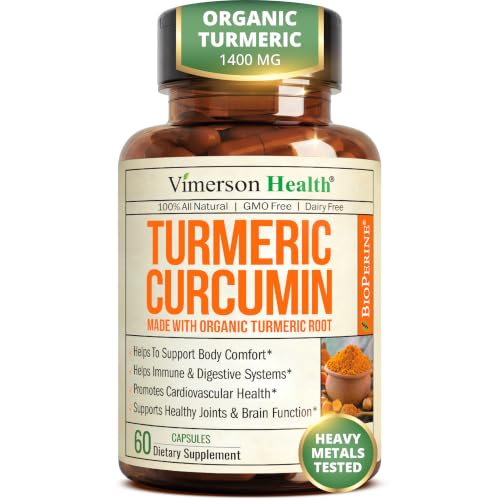 organic turmeric curcumin with black pepper