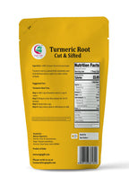 organic turmeric cut and sifted